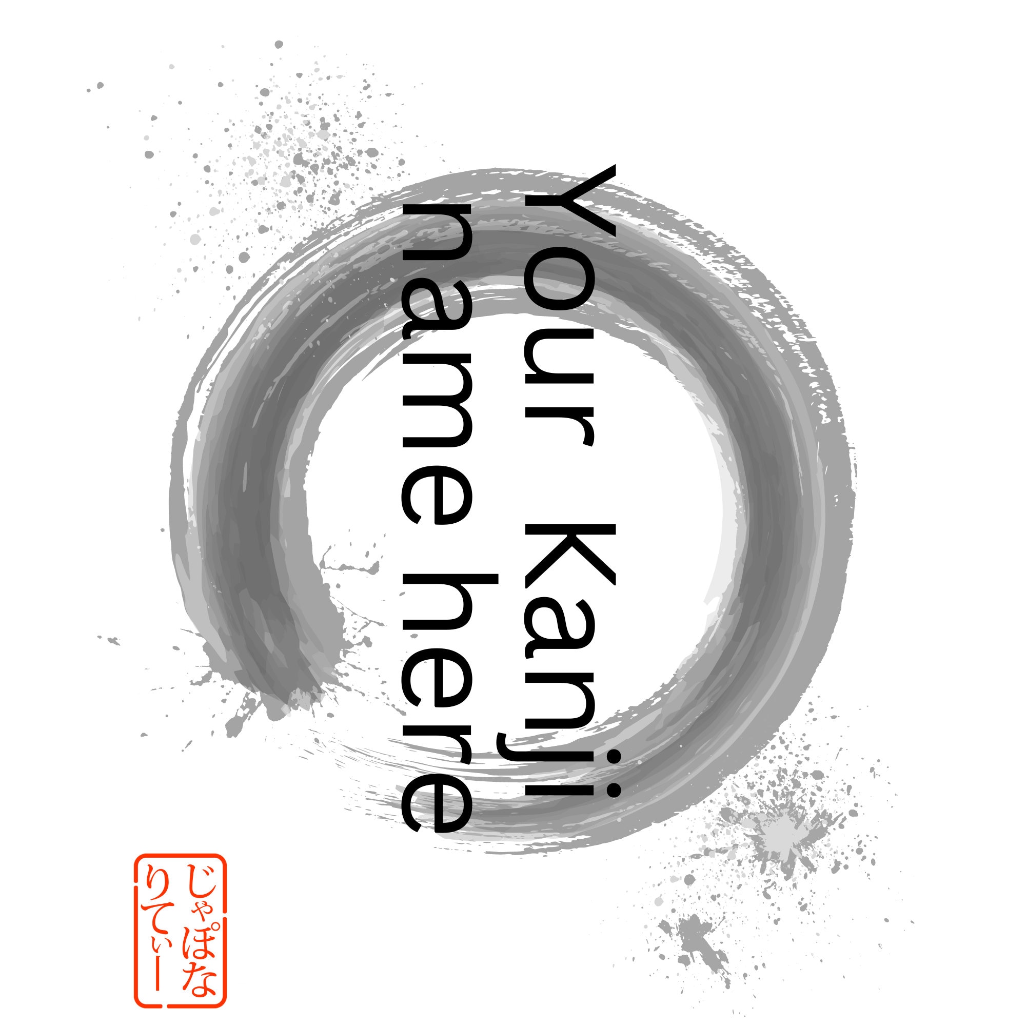 Custom Design-converting Name to Kanji for Use on T-shirt custom Name ...