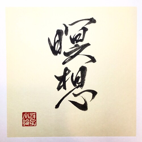 No-mindedness mushin Japanese Calligraphy Original - Etsy