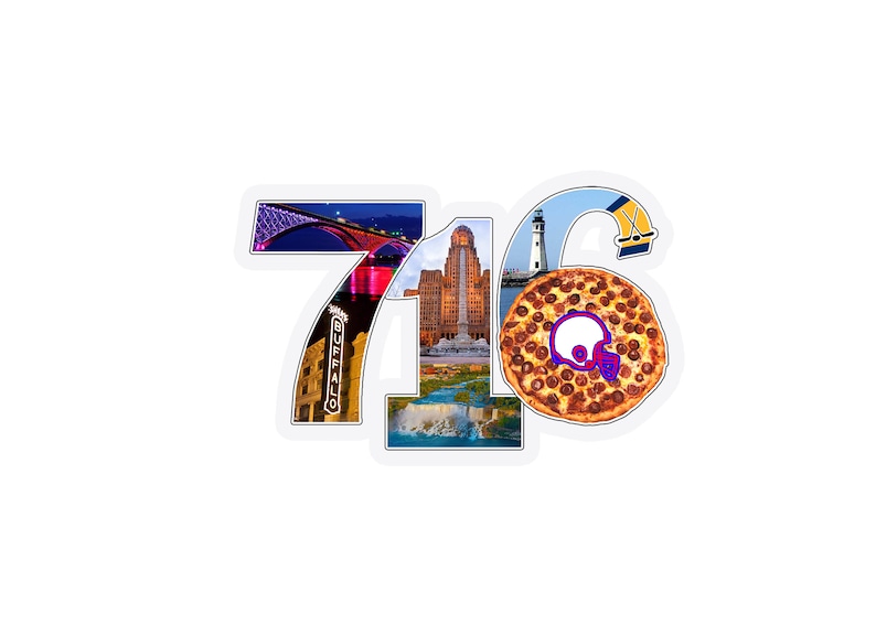Buffalo, NY 716 Sticker - Etsy