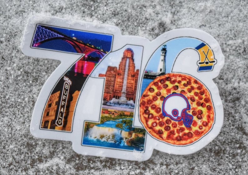 Buffalo, NY 716 Sticker - Etsy
