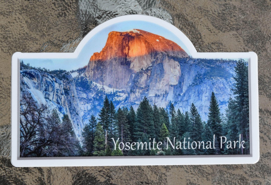 Etiqueta engomada del Parque Nacional Yosemite - Etsy España