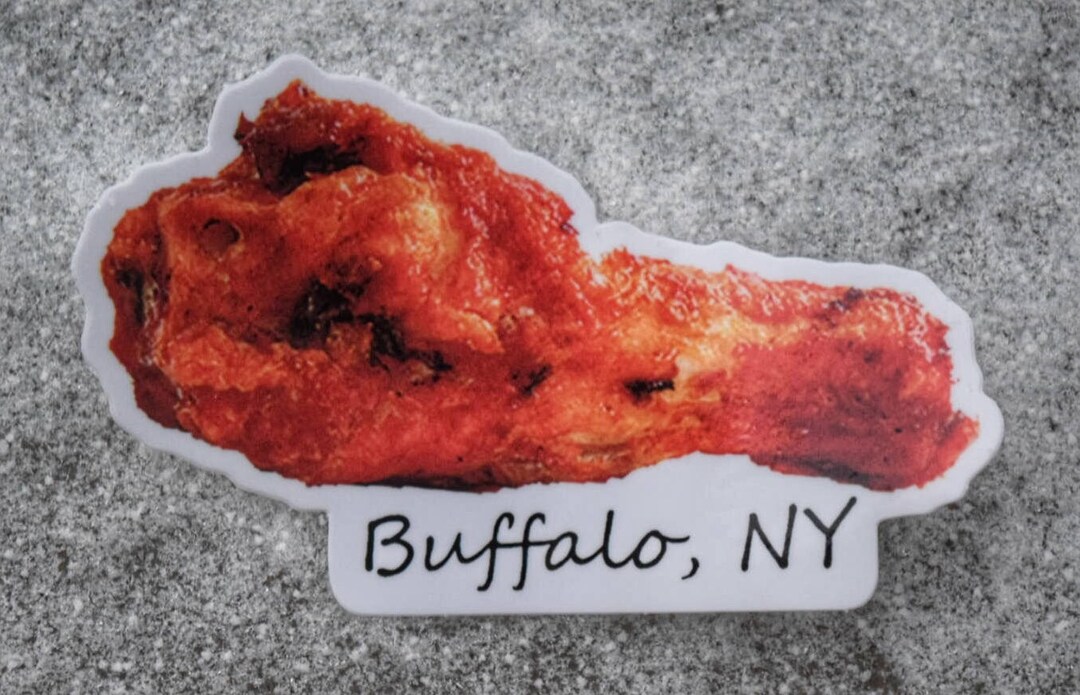 Buffalo, NY Chicken Wing Sticker - Etsy