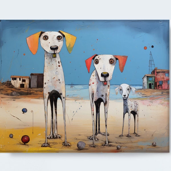 Contemporary Dog Art - Etsy