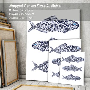 Blue Fish Print, Fish Painting, Fishing Gift, Sealife Fish Decor, Fish ...