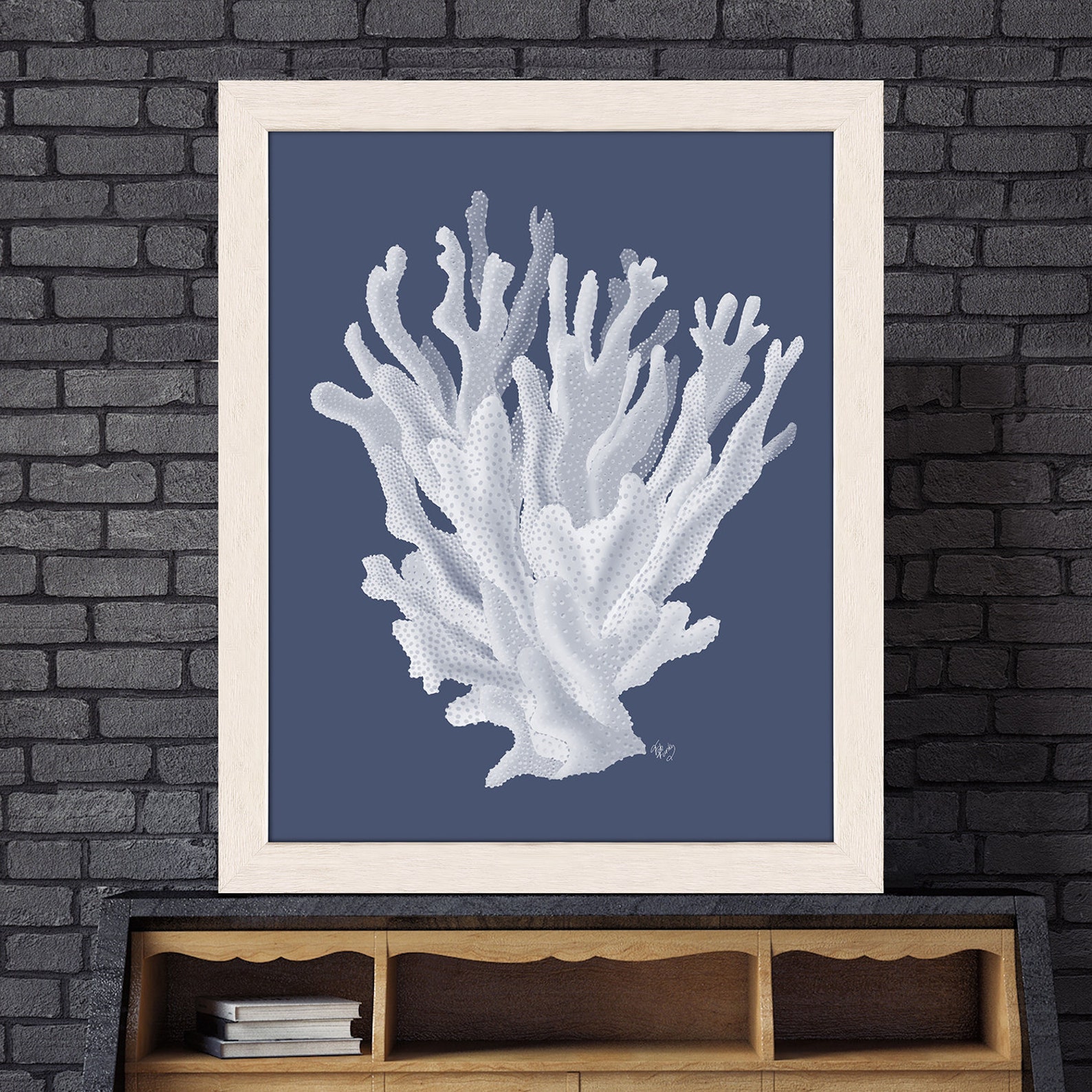 Sea Coral Print Nautical art coral decor coastal home | Etsy