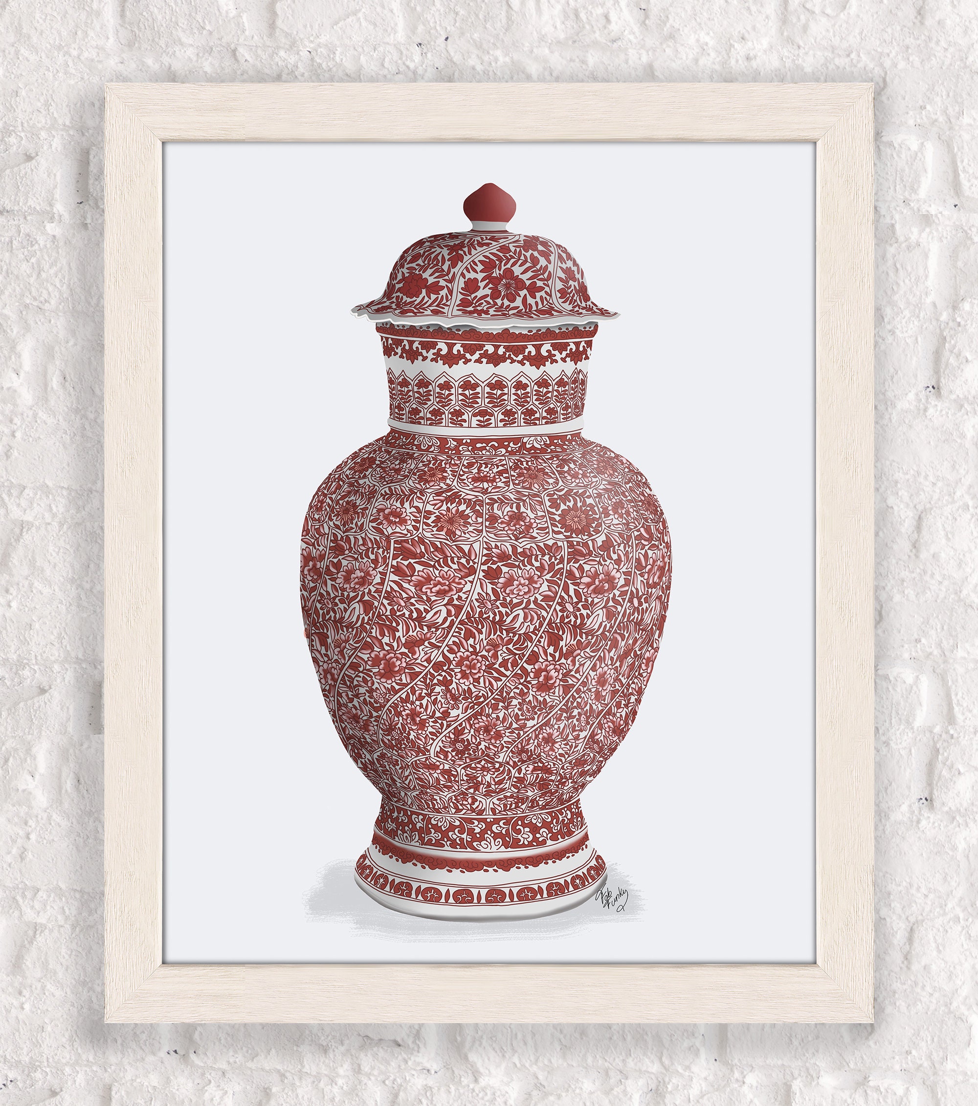 Chinese wall art Chinoiserie art Oriental home decor Floral | Etsy