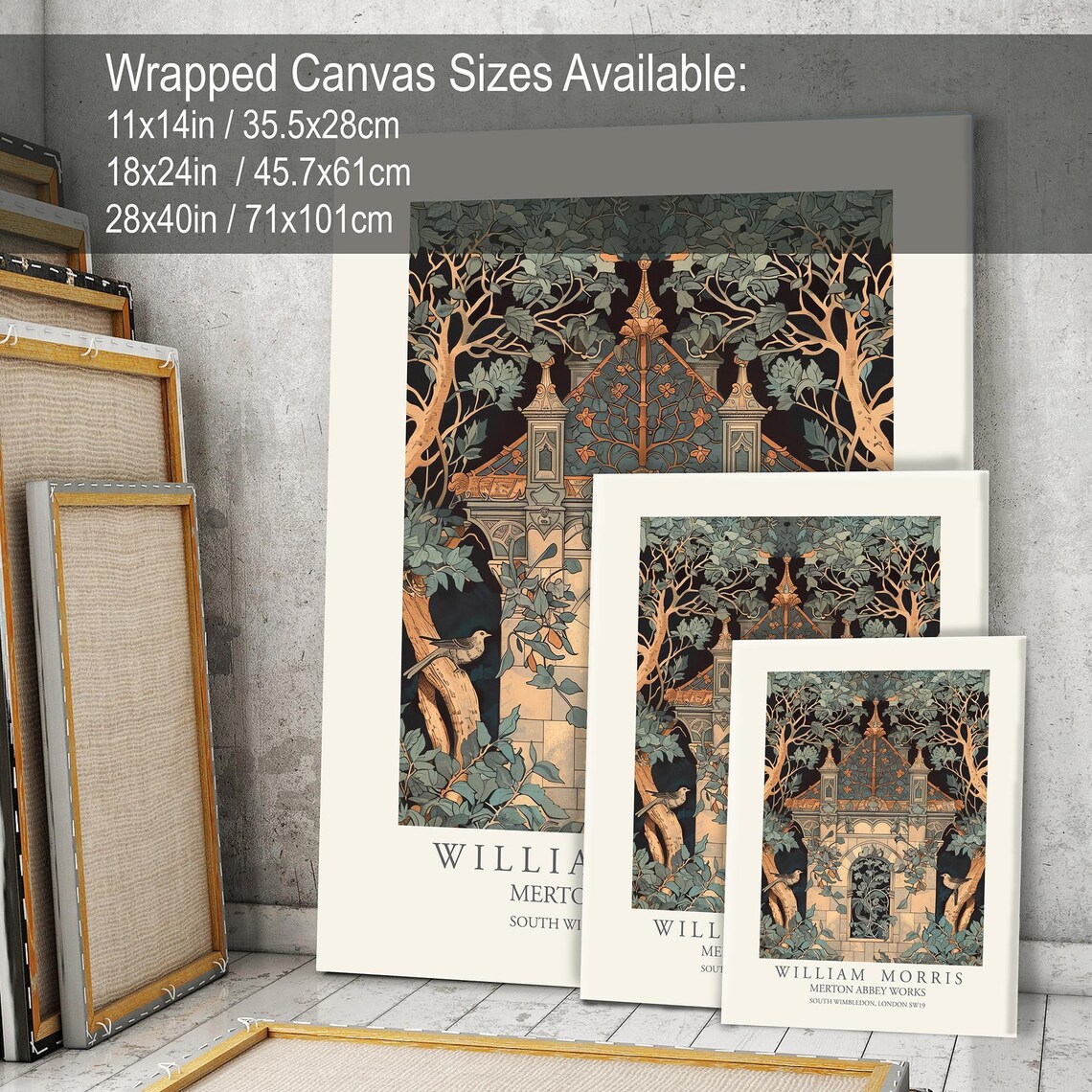 William Morris Style Bird Print, Dovecot Illustration, William Morris ...