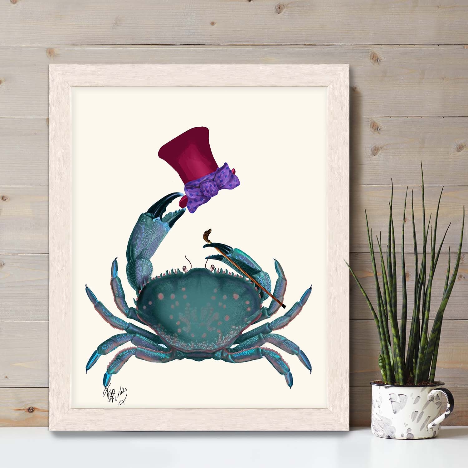 Crab Poster the Dandy Crab Crab Print Nautical Kids Room - Etsy UK