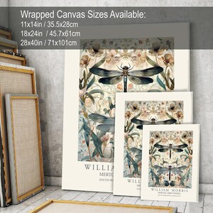 Dragonfly Print, William Morris Style Illustration, William Morris ...