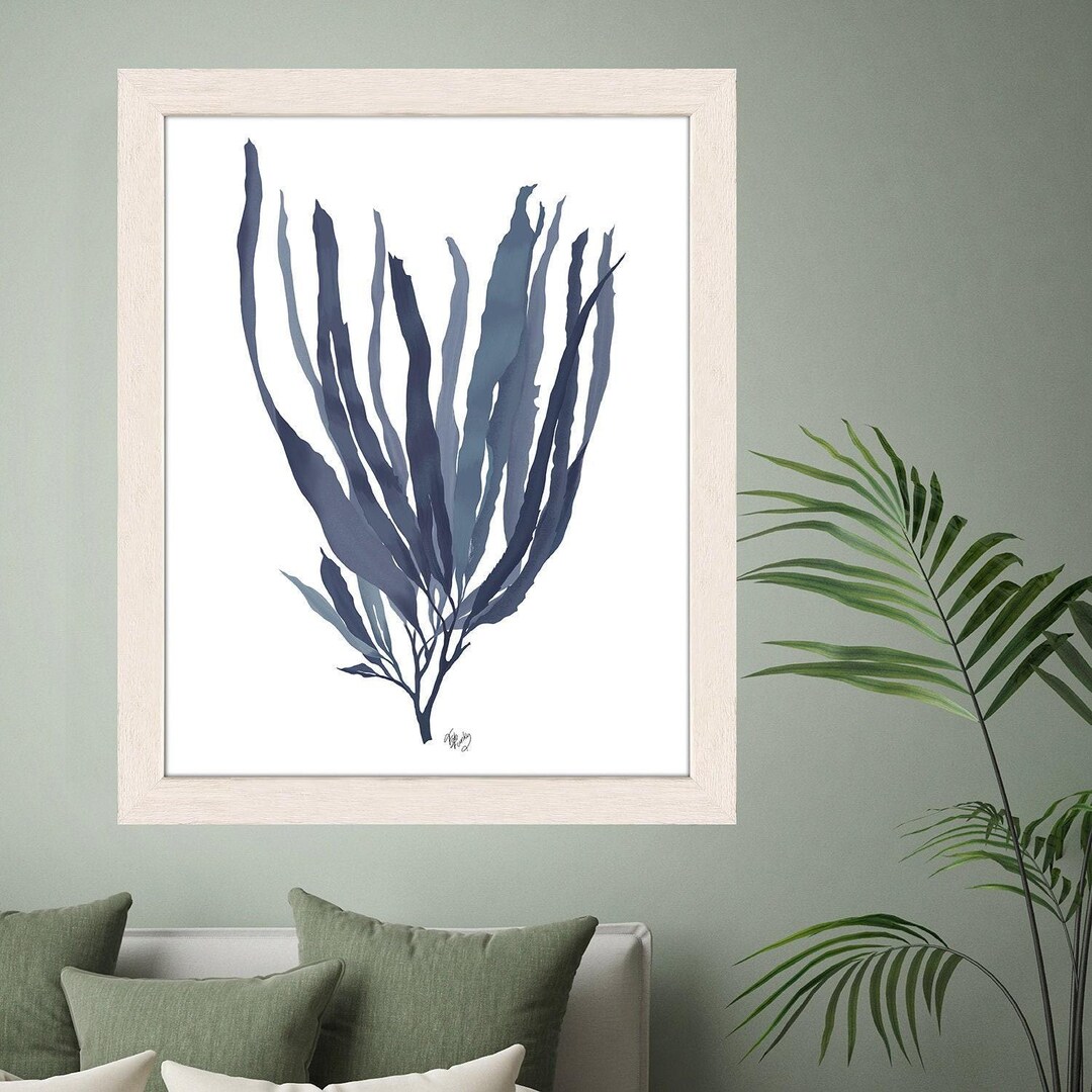 Ocean Wall Art, Seaweed Print, Hampton Style, Coastal Living, Nautical ...