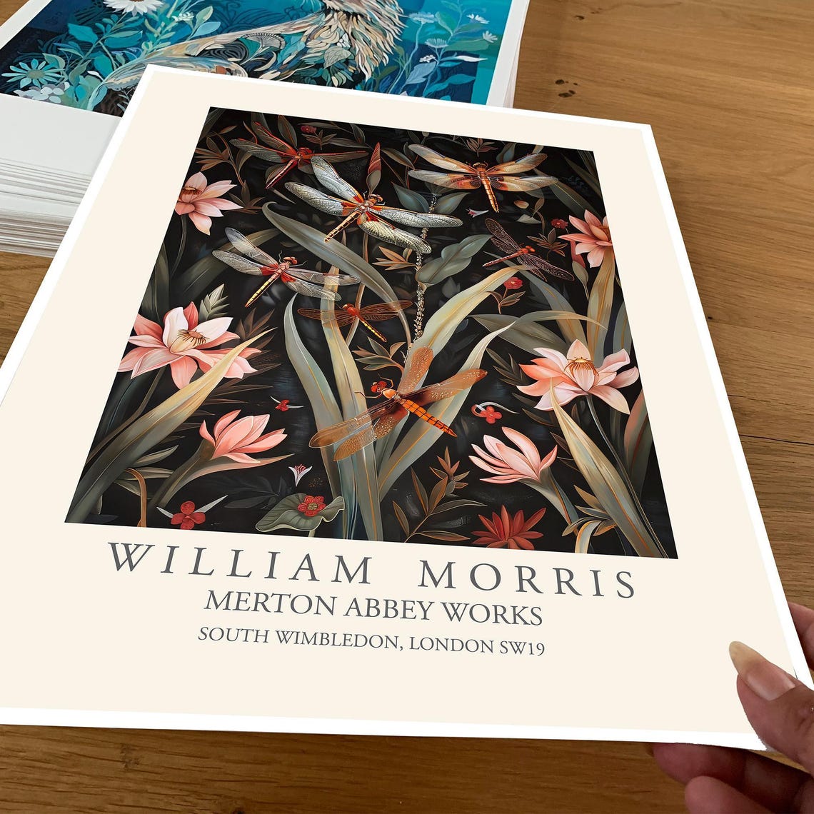 Dragonfly Print, William Morris Style Illustration, William Morris ...