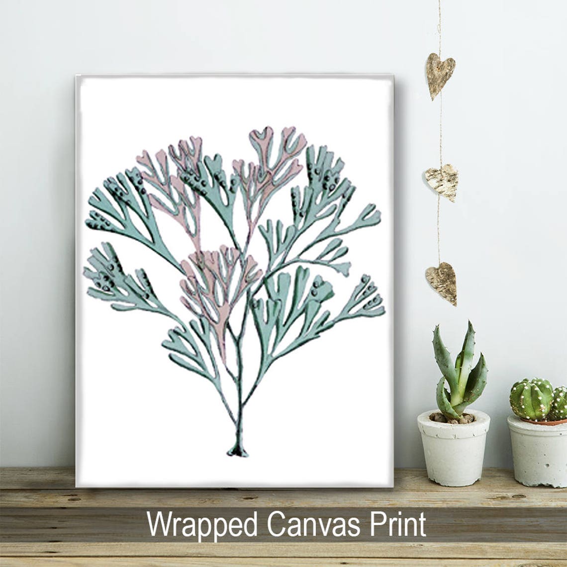 Sea Coral Prints Set 4 Corals in Green 1 Nautical Art - Etsy