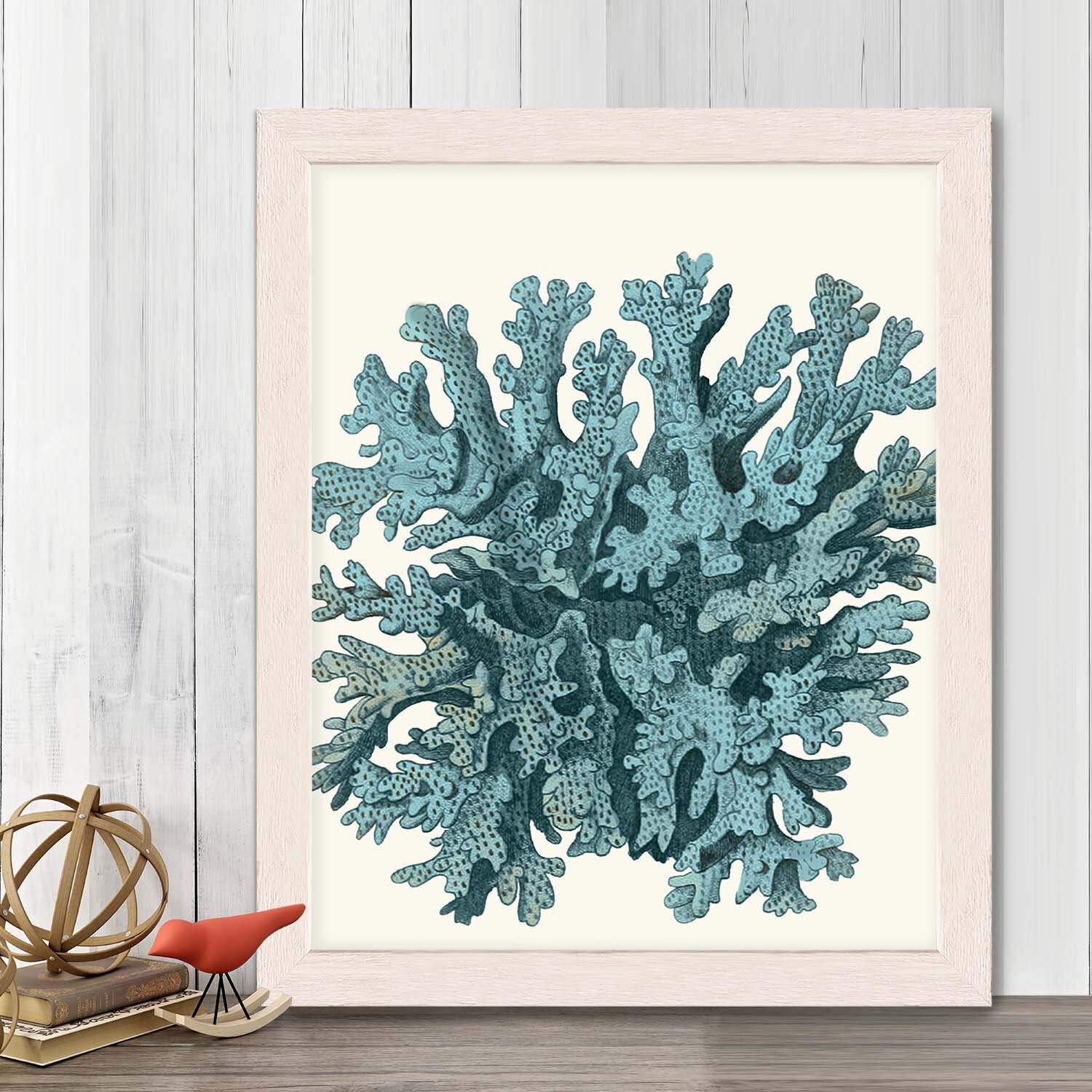 Sea coral wall art Turquoise Coral 10 Coral print nautical | Etsy