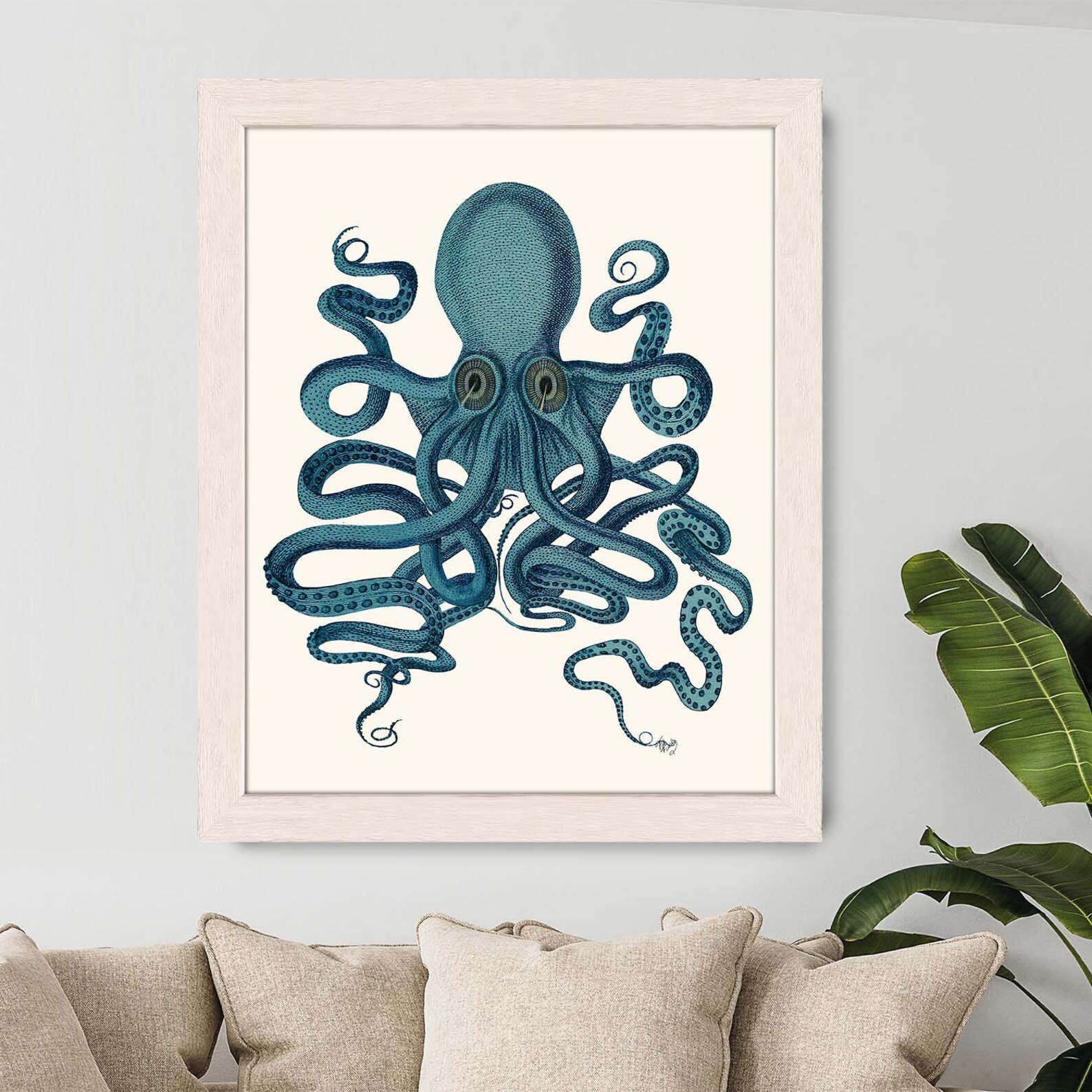 Octopus Illustration Teal Octopus Print 9 Dorm Room Decor - Etsy