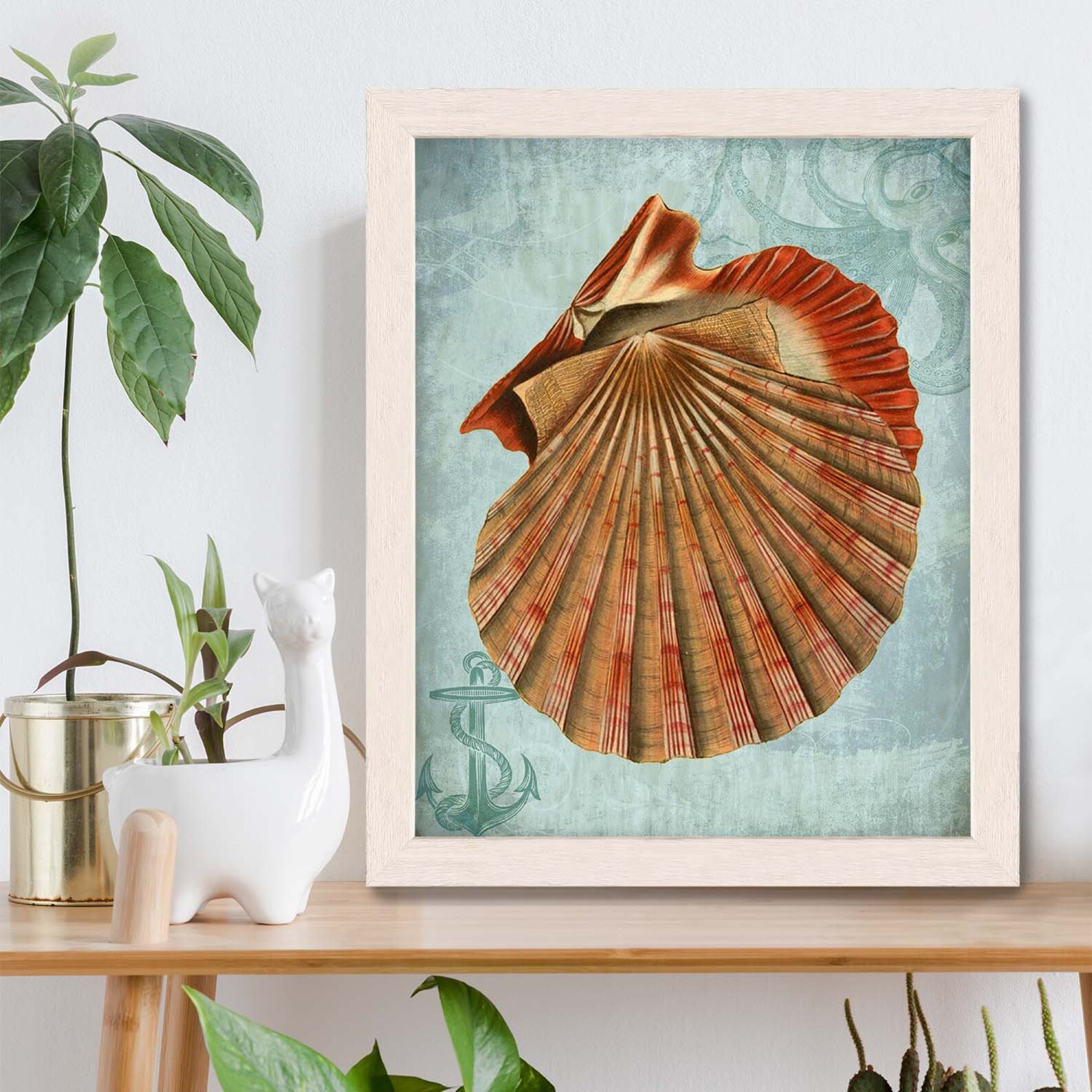 Sea Shell Print coastal Life Shell 1 Seashell Print Seashell | Etsy