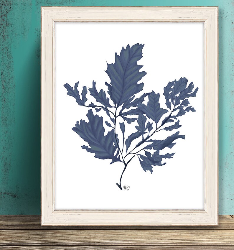 Hampton Style Nautical Artwork Beach House Decor Blue and - Etsy