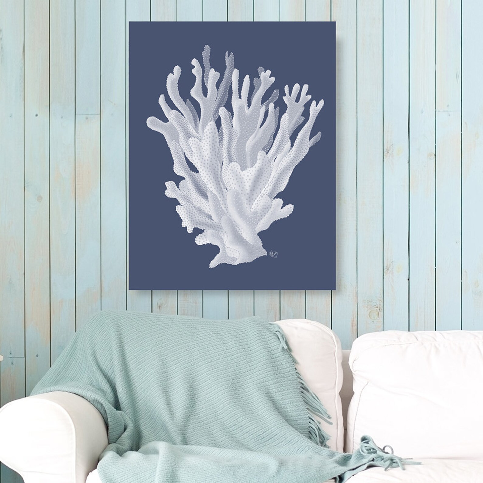 Sea Coral Print Nautical Art Coral Decor Coastal Home - Etsy