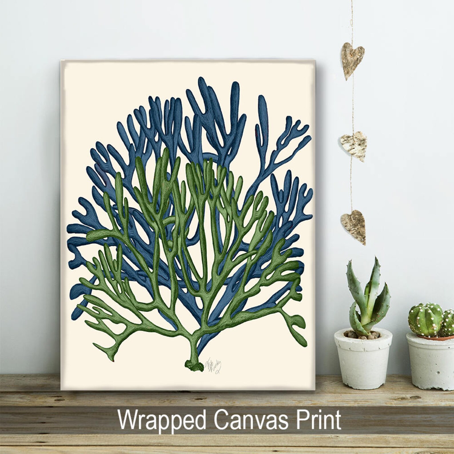 Coral Prints Set of 2 Blue and Green Coral Art Prints Coral | Etsy UK