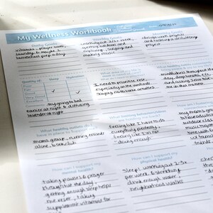Digital Download // Wellness Workbook Journal - Etsy