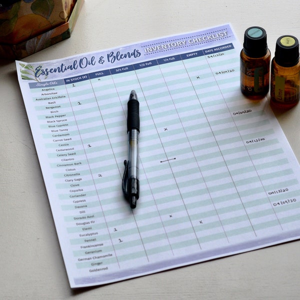 Essential Oil Printable Young Living - Etsy