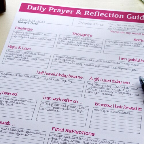 Digital Download // Christian Daily Prayer Guide - Etsy