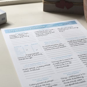 Digital Download // Wellness Workbook Journal - Etsy
