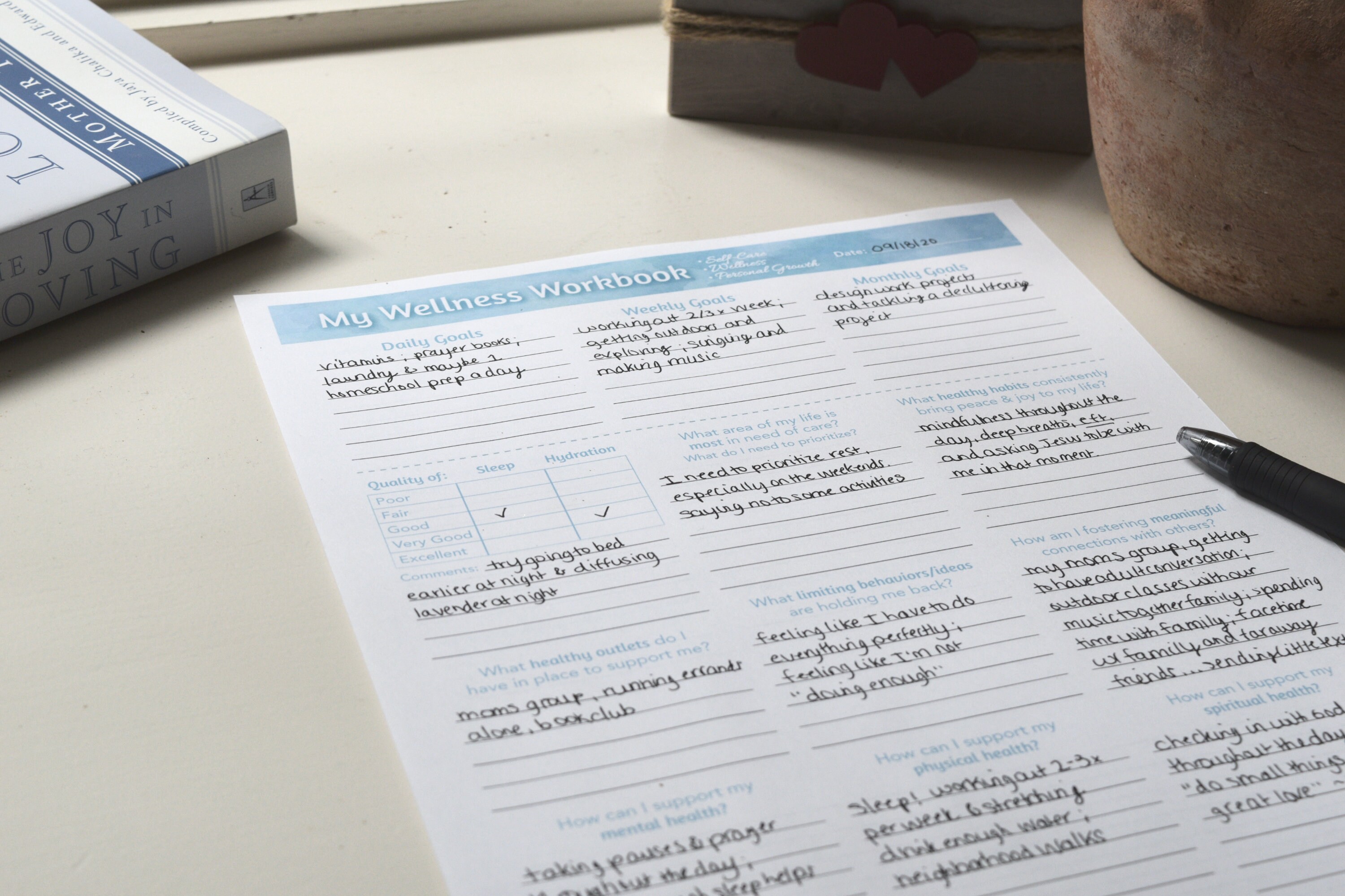 Digital Download // Wellness Workbook Journal - Etsy