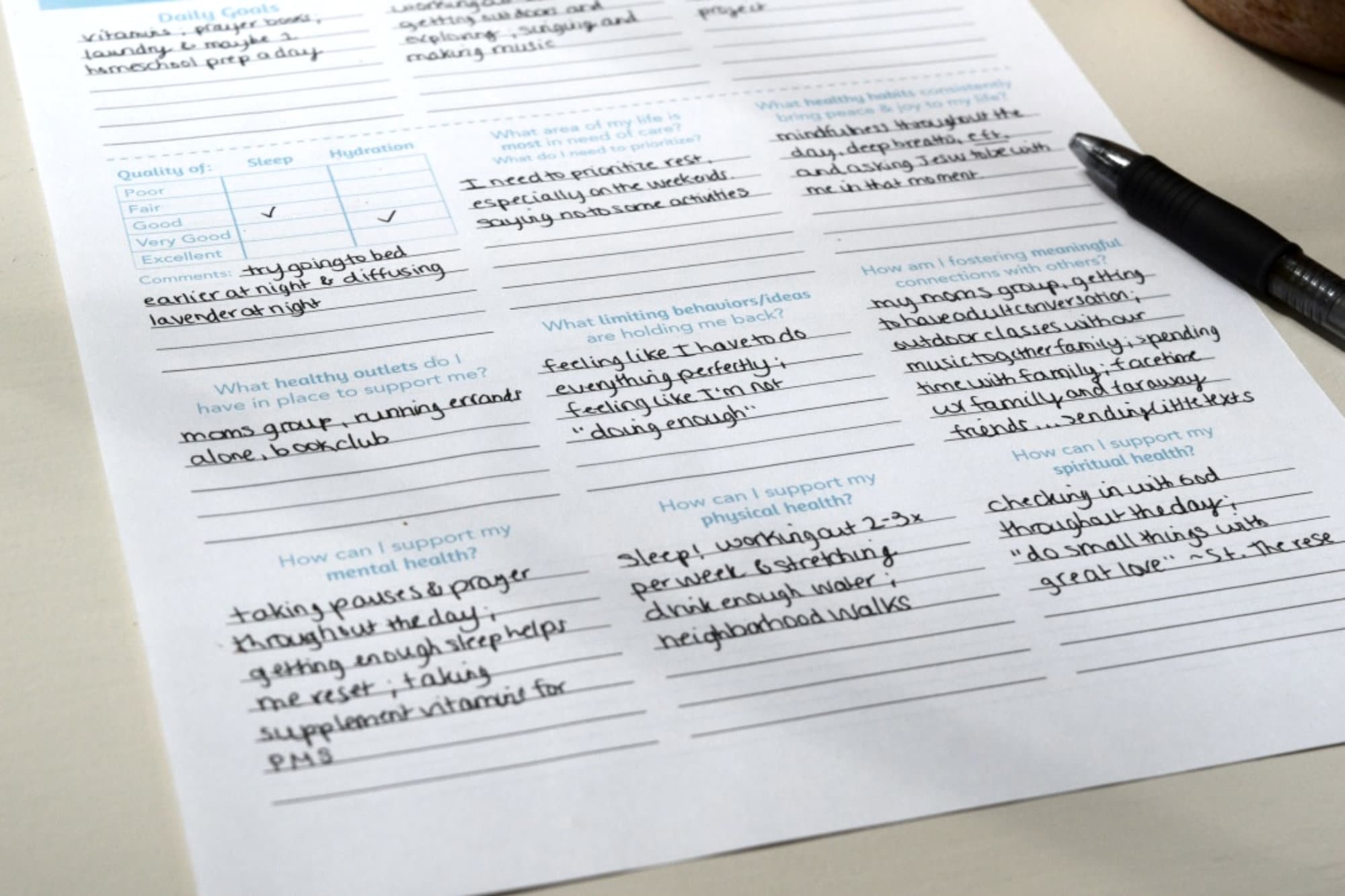 Digital Download // Wellness Workbook Journal - Etsy