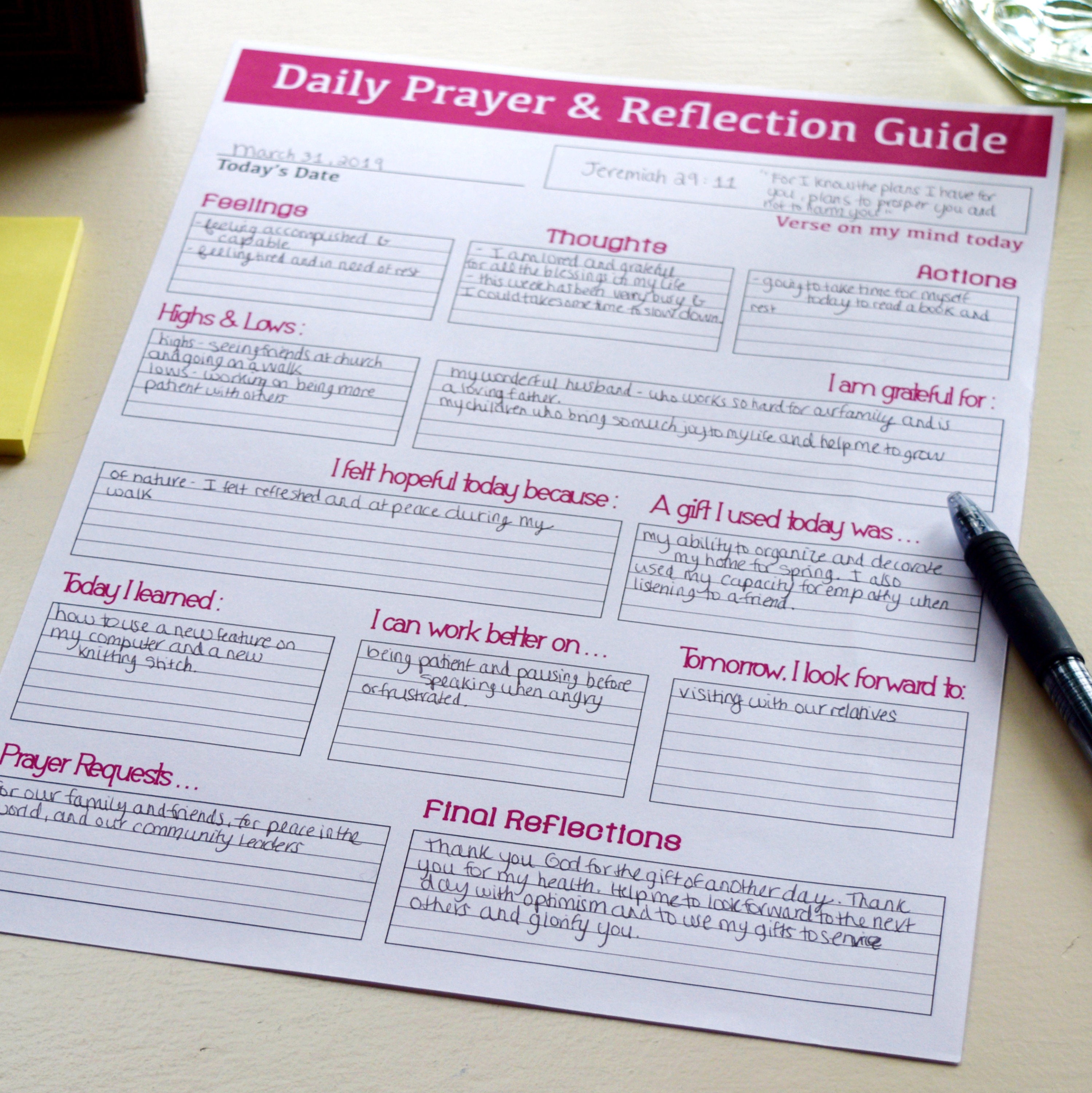 Digital Download // Christian Daily Prayer Guide - Etsy