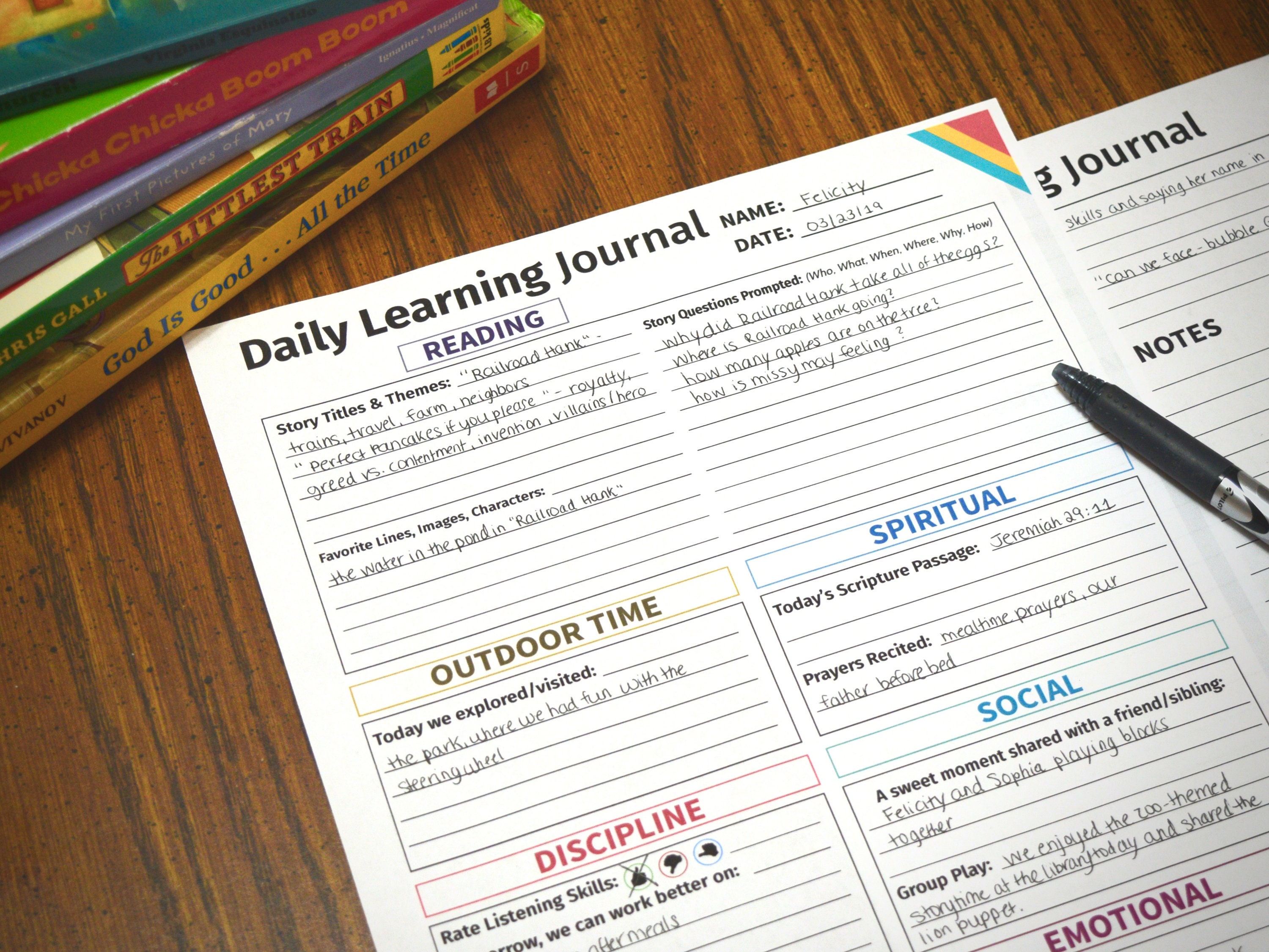 Digital Download // Daily Teacher Homeschool Planner - Etsy