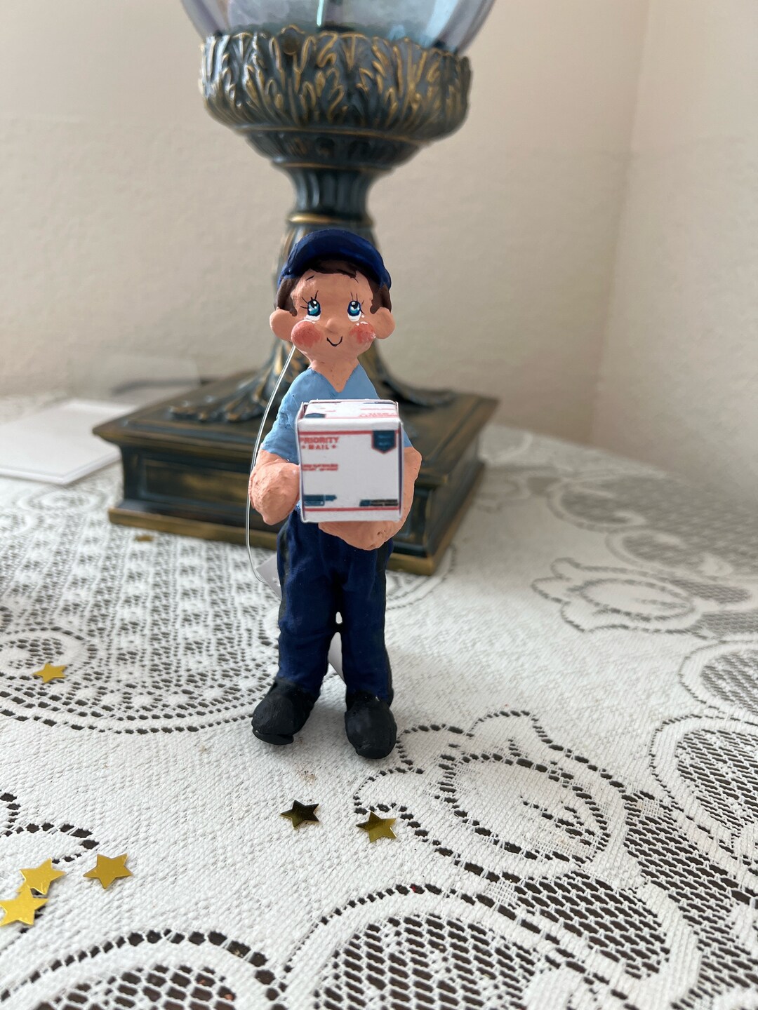Mail Carrier Post Master USPS Cake Topper Christmas Ornament Occupation ...