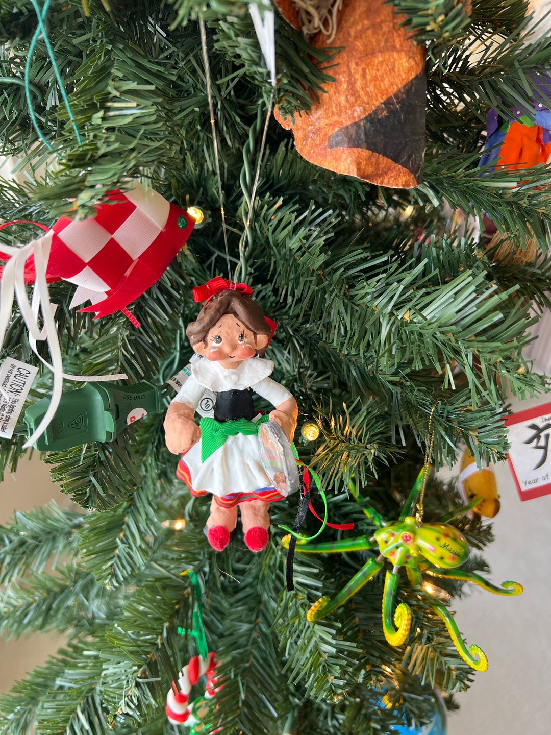 Italian Folklore Traditional Dress Christmas Ornament and Cake Topper ...