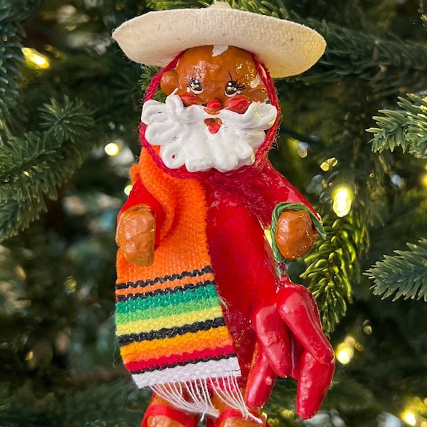 Mexican Santa Claus Figurine - Etsy