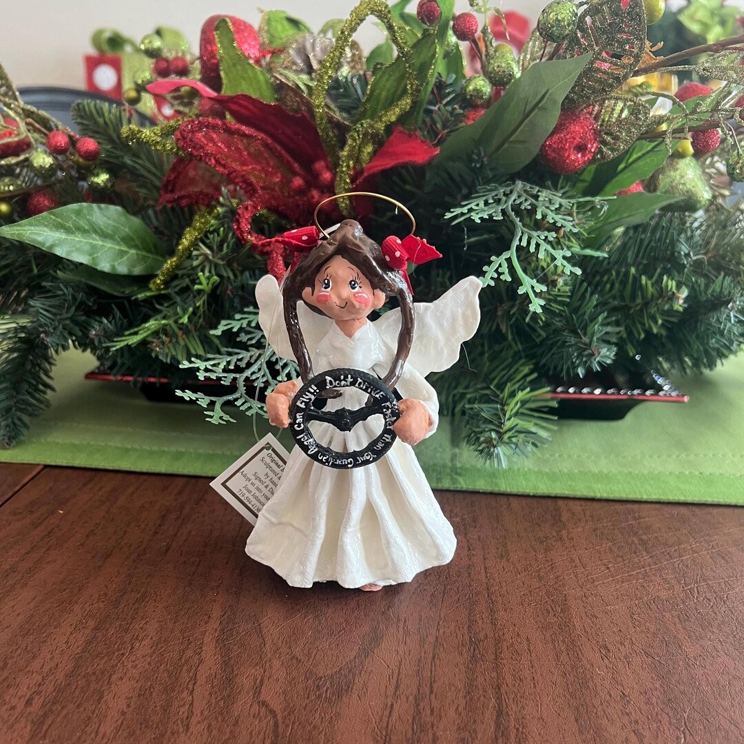 Handmade Guardian Angel Ornament, New Driver Figurine and Cake Topper ...