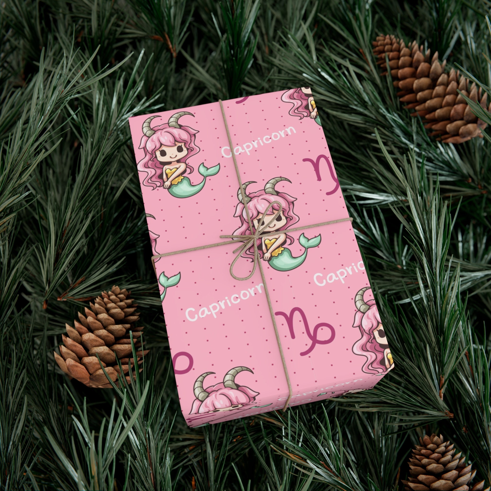 Capricorn | Chibi Zodiac Wrapping Paper | Cute | Kawaii | Custom Gift ...