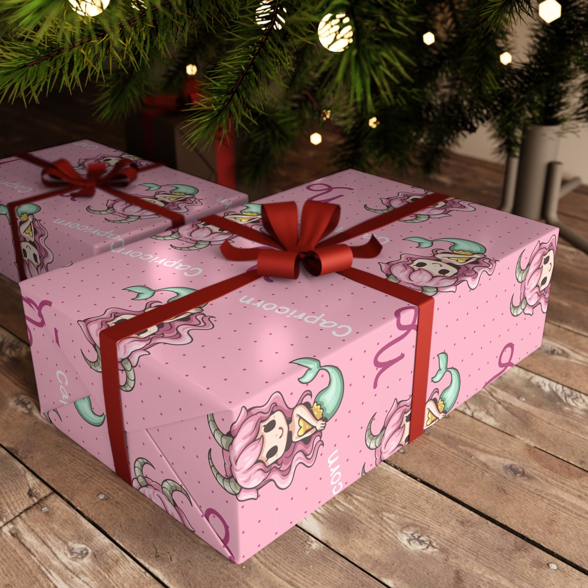 Capricorn | Chibi Zodiac Wrapping Paper | Cute | Kawaii | Custom Gift ...