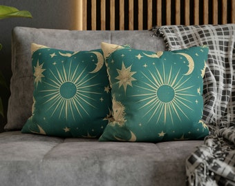 Celestial Table Runner, Vintage Style, Sun & Moon, Spiritual Decor ...