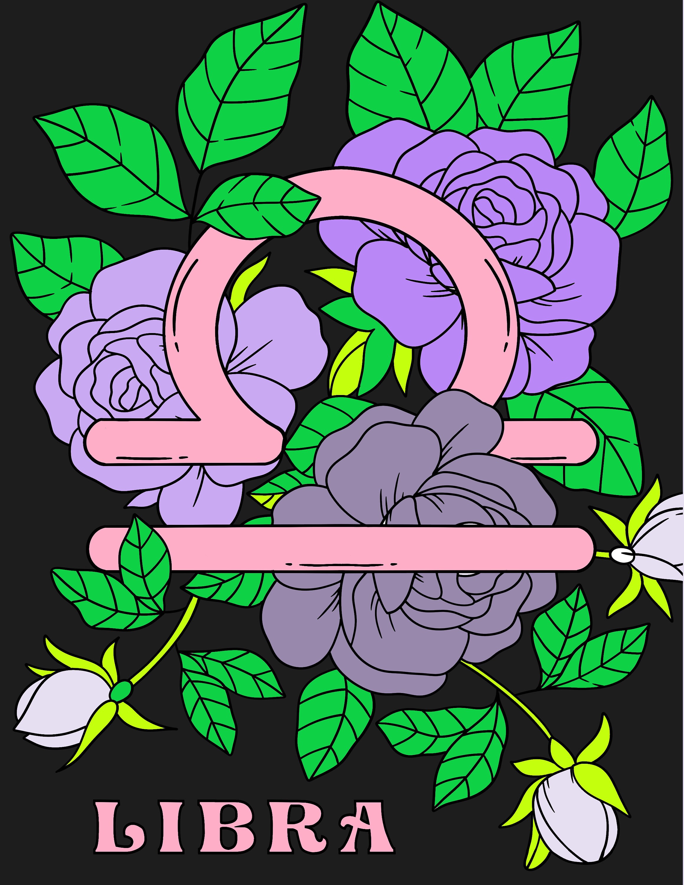 Libra Zodiac Coloring Page, Zodiac Therapy, Zodiac, Digital Download ...
