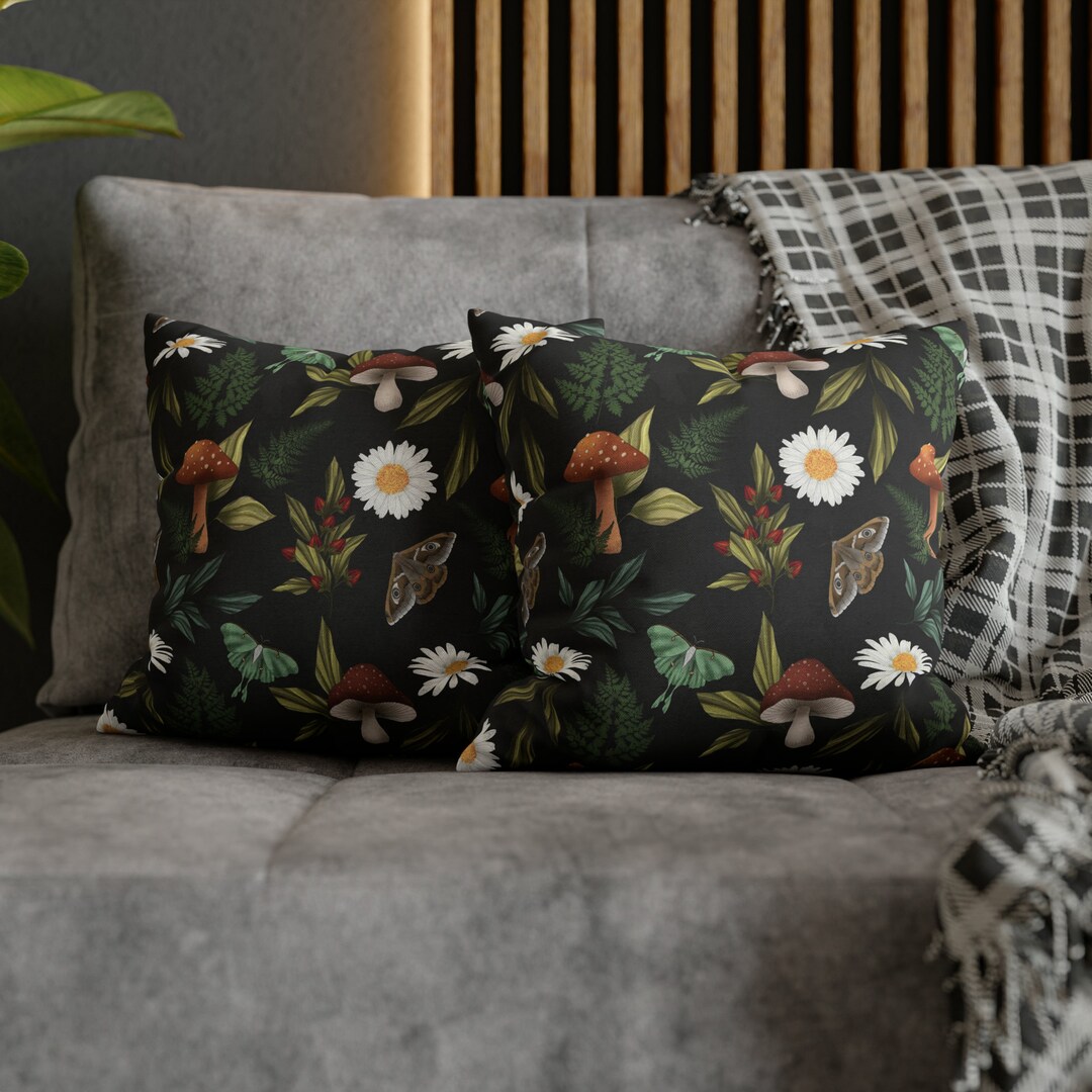 Faux Suede Cottagecore Pillow, Texture Pillow, Nature Lover, Rustic ...