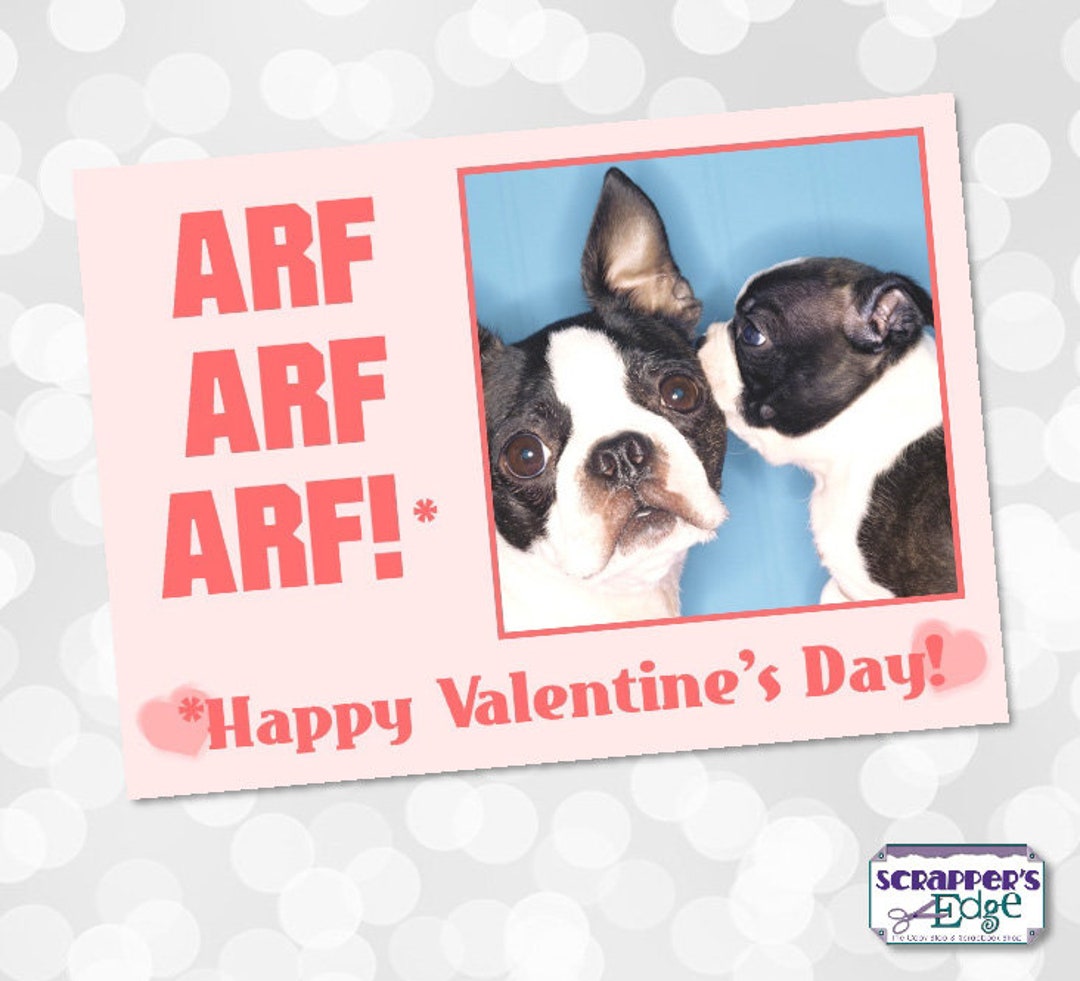 Valentines Card 7"x5" Arf Arf Arf! | Dog Cards | Love Card From Dog ...