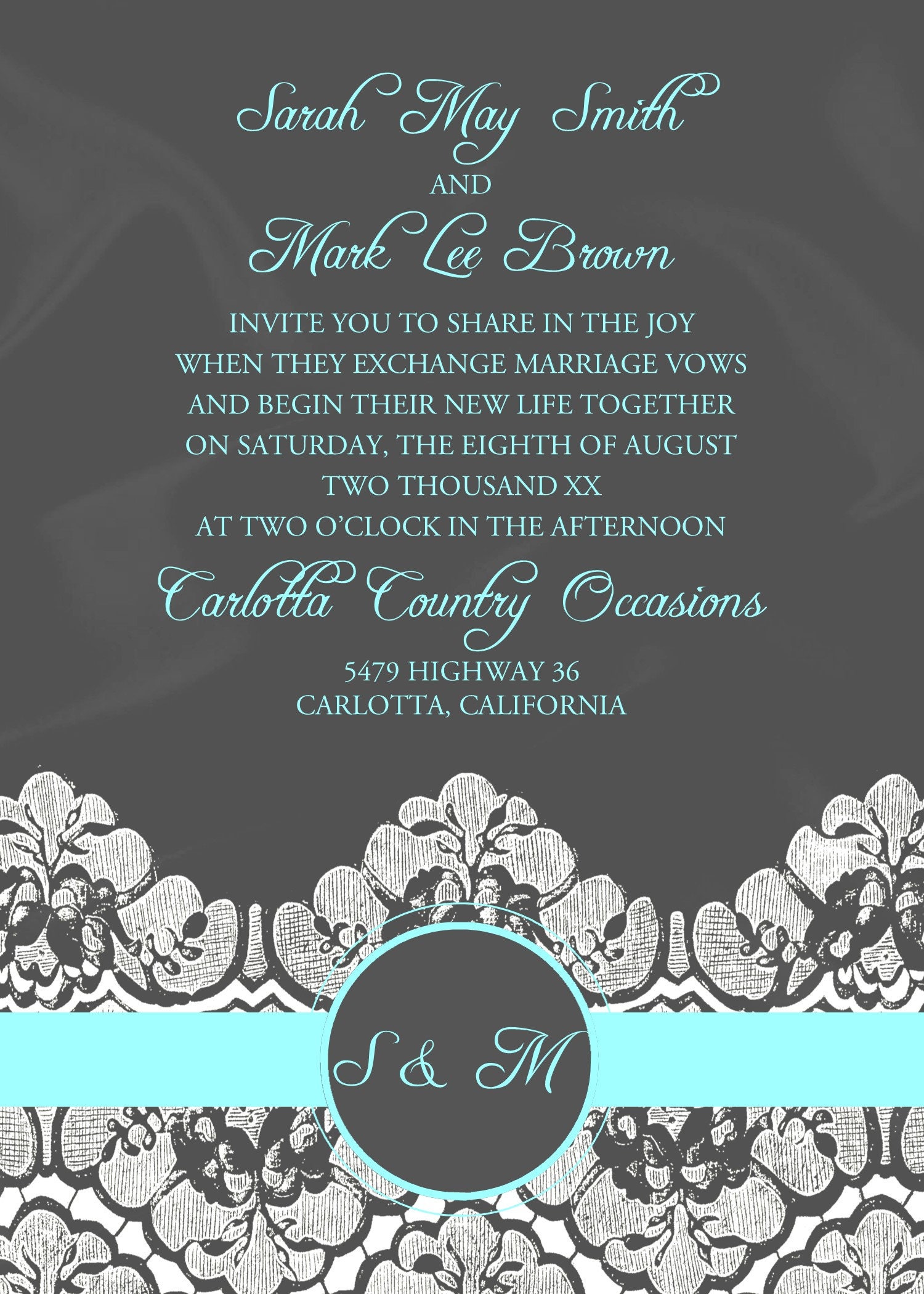 Wedding Invitation 5x7 Lace Vintage Wedding Invitation - Etsy