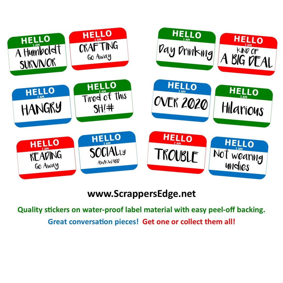 Hello I Am Decals | Sticker | Phone Decal | Laptop Decal | Cup Decal ...