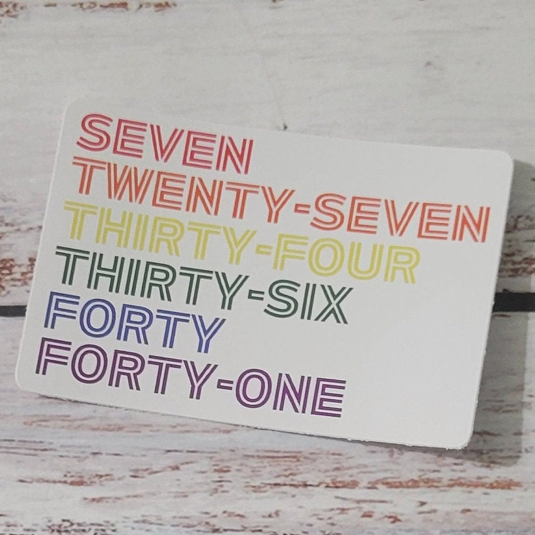 High-quality DMB Inspired Numbers #41 #36 Pride Vinyl Sticker Laptop ...