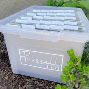 Kids File Box , Milestone Tote , Memory Box , Organization School Box ...