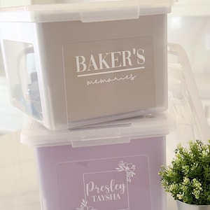 FULLY ASSEMBLED- Kids File Box , Milestone Tote , Memory Box ...