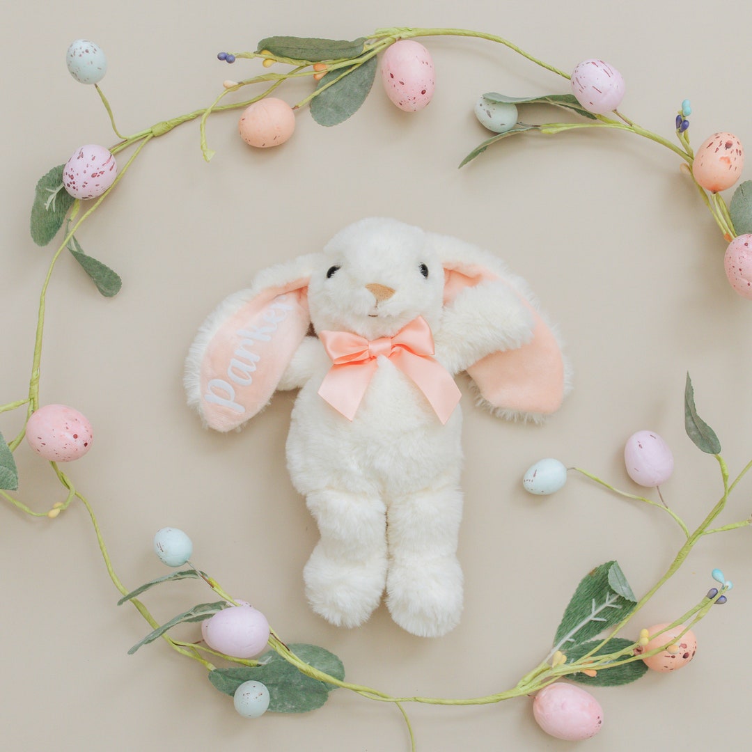 Personalized Bunny, Stuffed Easter Bunny With Name, Monogrammed Easter ...