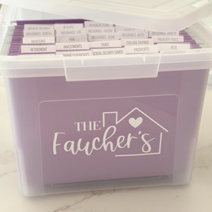 Family File Box , Milestone Tote , Memory Box , Organization House Box ...