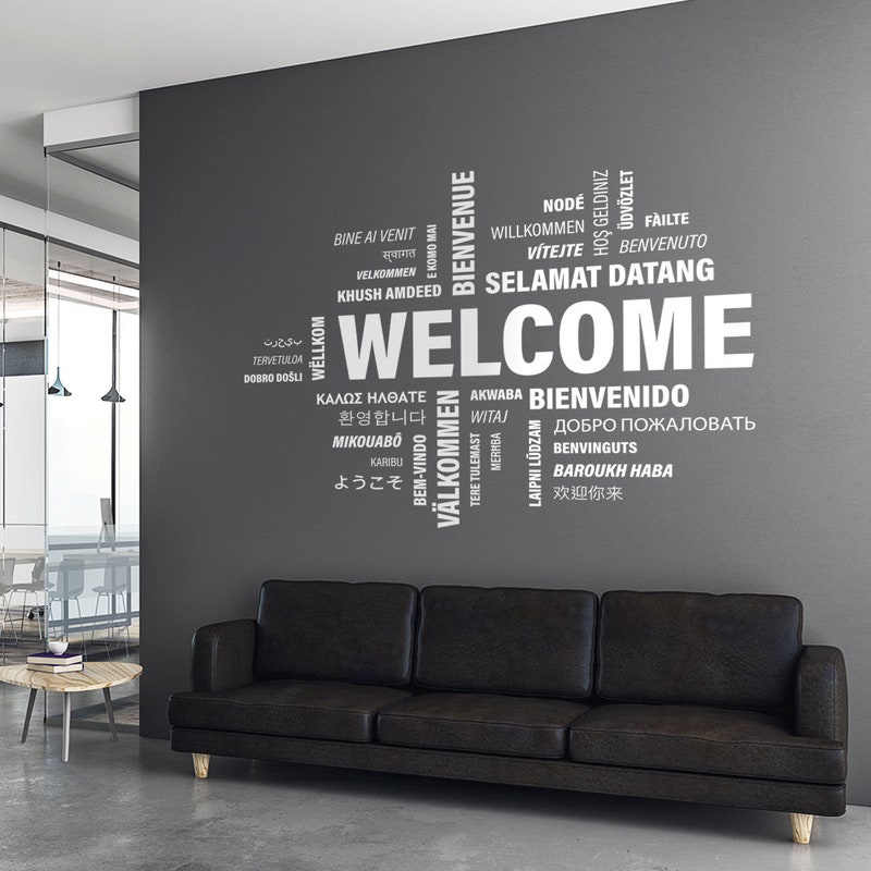 Welcome Decal - Etsy