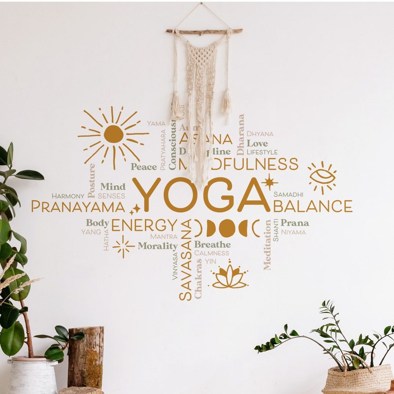 Yoga Wall Decal - Etsy