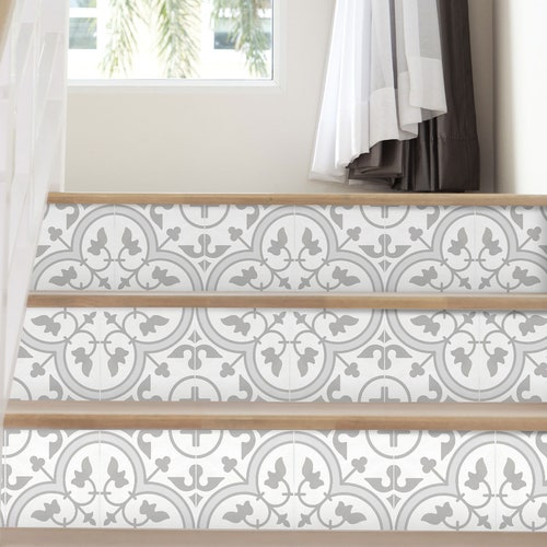 Glacier Blue Stair Riser Stickers Pack of 6 Removable Stair - Etsy